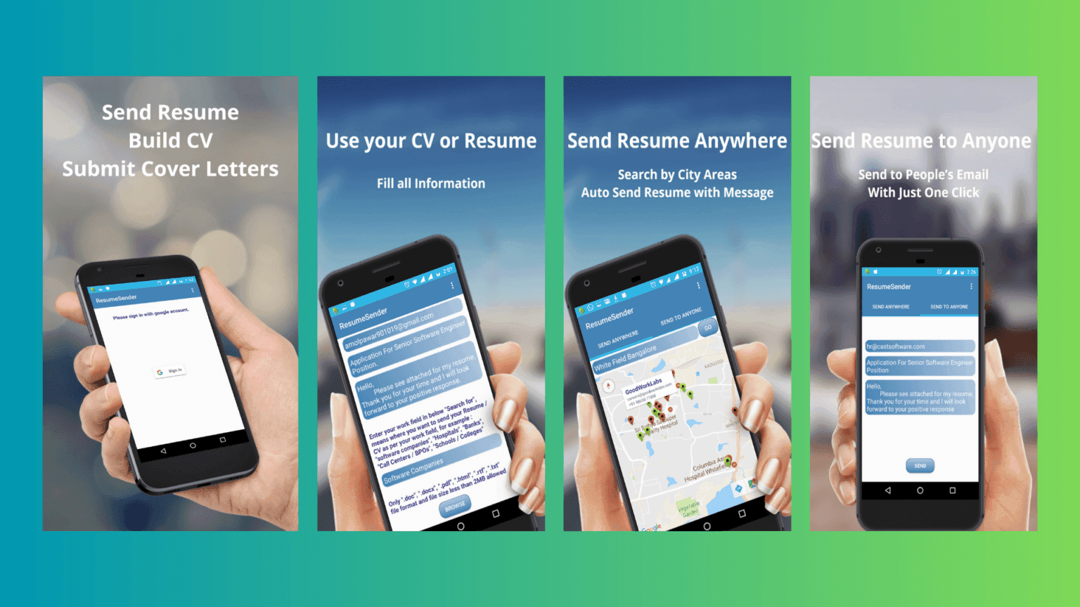 Resume Sender App: Send Your CV to Any HR Instantly with Effortless Job ...